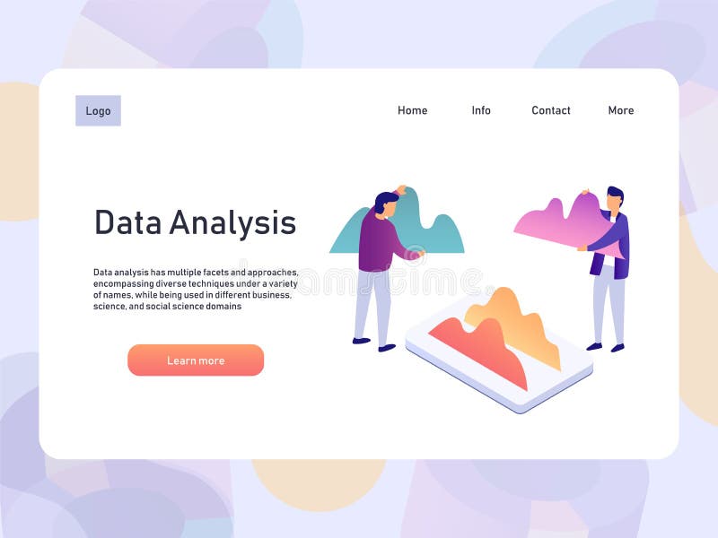 Isometric Data Analysis. Modern Digital Graphics and Charts Analyzing ...