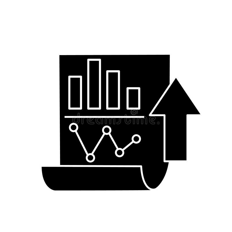 Data Analysis Icon Vector Set. Profit Graph Illustration Sign ...