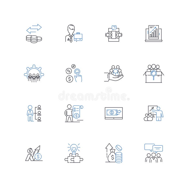 Data Analysis Line Icons Collection Analytics Metrics Insights