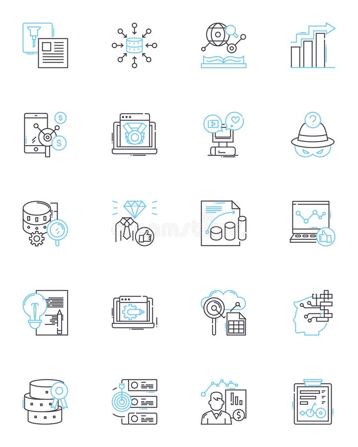 Data Analysis Linear Icons Set. Analytics, Computation, Metrics ... Data Analysis Linear Icons Set. Analytics, Computation, Metrics ...