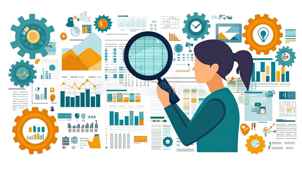 Data Analysis with Magnifying Glass Business Intelligence, Insights ...