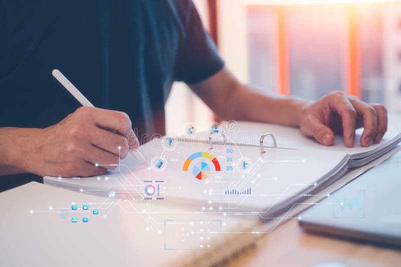 Business Analytics and Data Management System Stock Photo - Image of ...