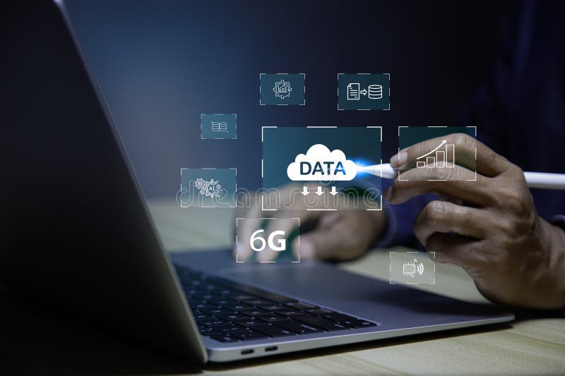 Data Analysis and Management Concept. Using Ai Technology for Data Analysis and Management Stock ...