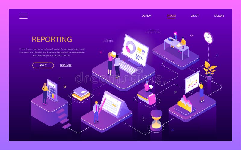 Data Analysis - Modern Colorful Isometric Vector Illustration Stock ...