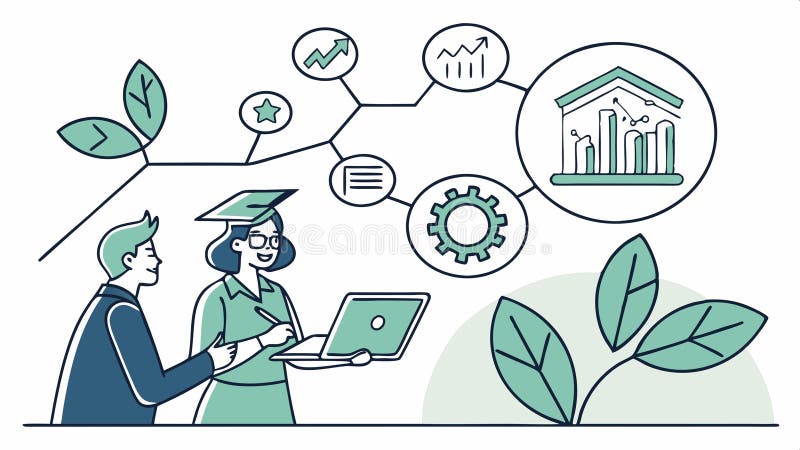 Data Analysis Network: Business, Stats, Charts, Information Vector Design Generative AI Stock ...