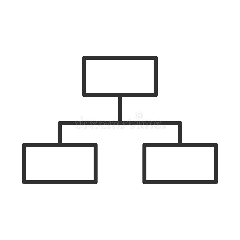 Data Analysis, Organization Chart Corporate Line Icon Stock Vector ...
