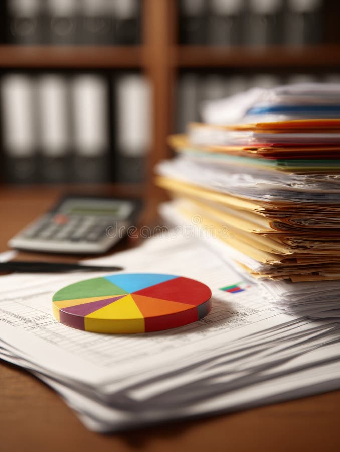 149 Business Desk Calculator Documents Pie Chart Analysis Stock Photos ...