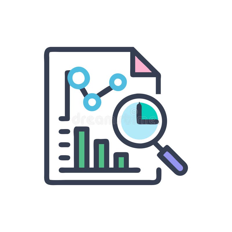 Data Analysis Process Design Icon Stock Illustration - Illustration of development, performance ...