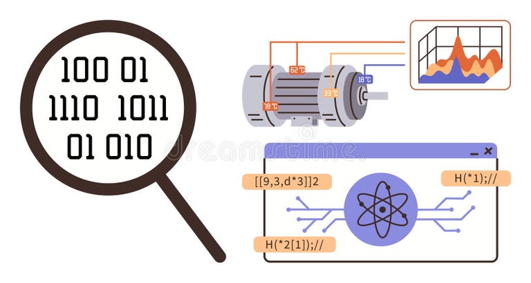 Data Analysis in Quantum Computing and Engineering with Magnifying Glass and Simulation Graphics ...
