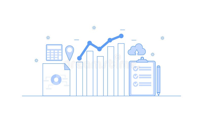 Data Analysis Related Illustration. Research, Information, Analytic ...