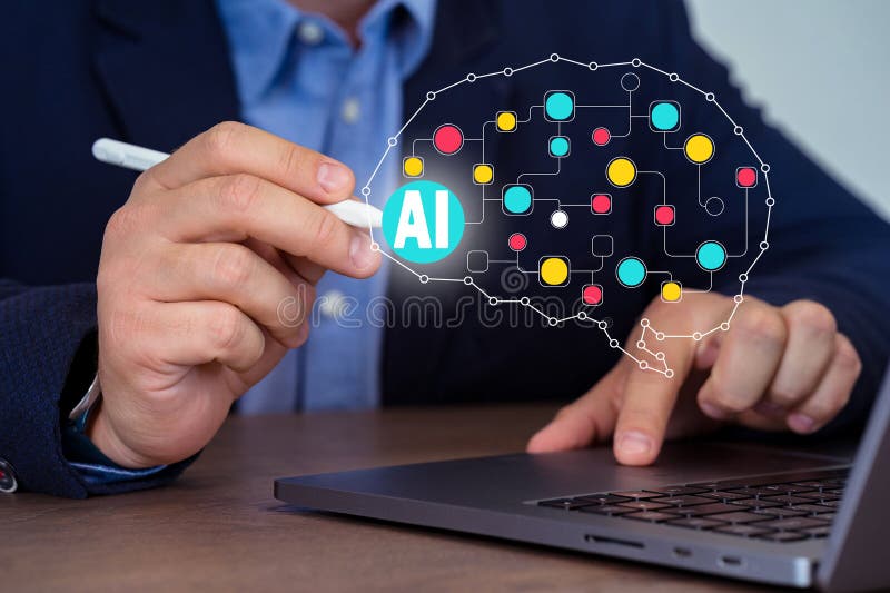 Data Analysis Science and Big Data with AI Technology. Stock Photo ...