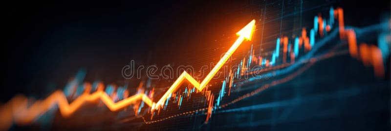 Financial Growth Reflected in an Upward Trend on a Digital Stock Market ...