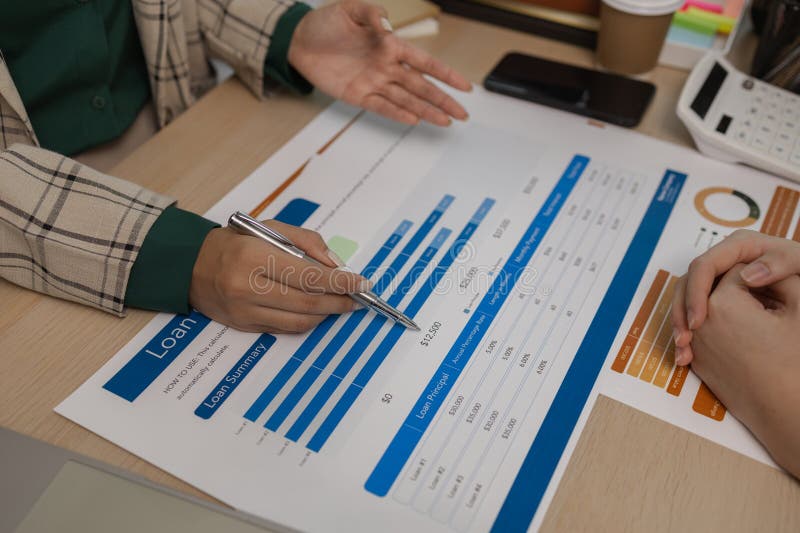 Data Analysis Staff are Helping To Check Data in Various Documents ...