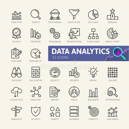 Data Collection Analysis Icons Stock Illustrations – 9,454 Data ...