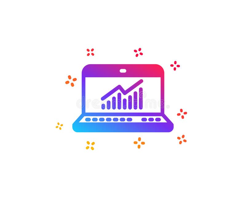 Data Analysis and Statistics Icon. Computer. Vector Stock Vector ...