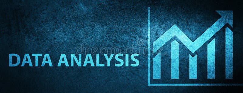 Data Analysis (statistics Icon) Special Blue Banner Background Stock ...
