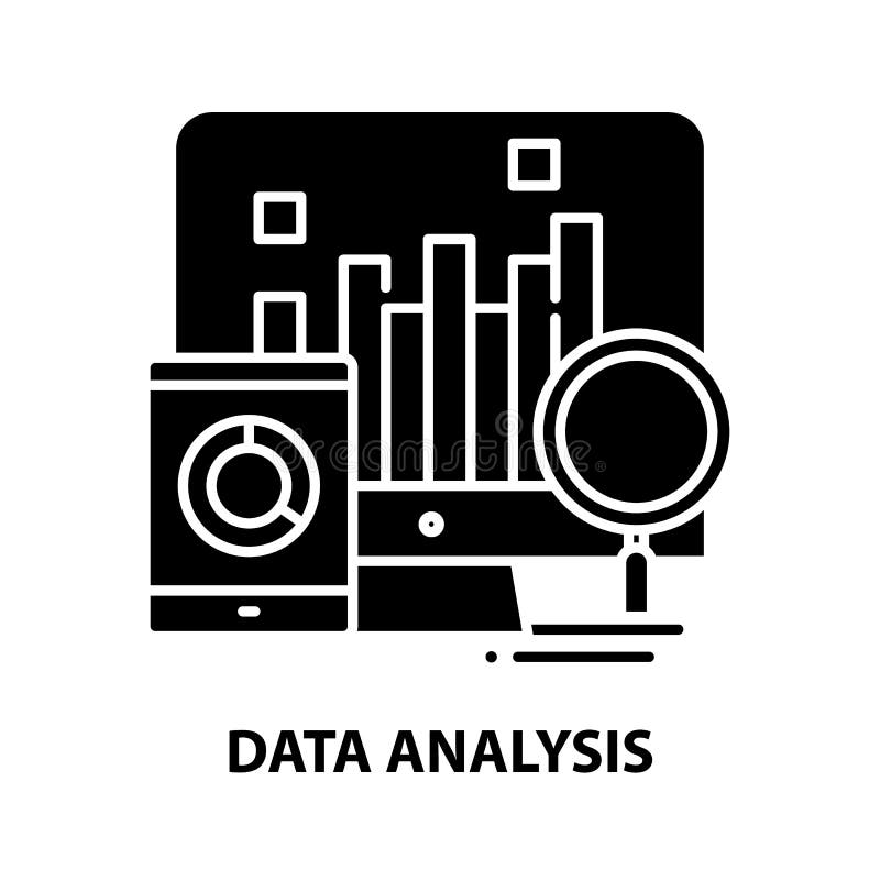 Big Data Symbol Icon, Black Vector Sign with Editable Strokes, Concept ...