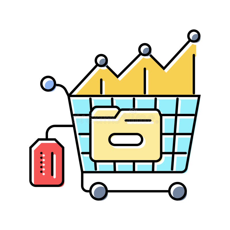 Data Analysis Technical Sales Engineer Color Icon Vector Illustration ...