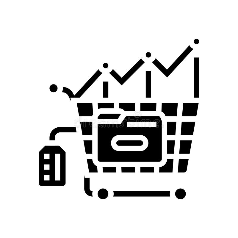Data Analysis Technical Sales Engineer Glyph Icon Vector Illustration ...
