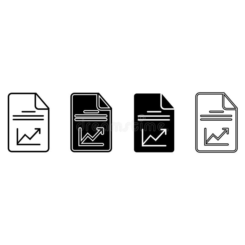 Data Analysis Vector Icons Set. Contains Such Icon As Analytic ...