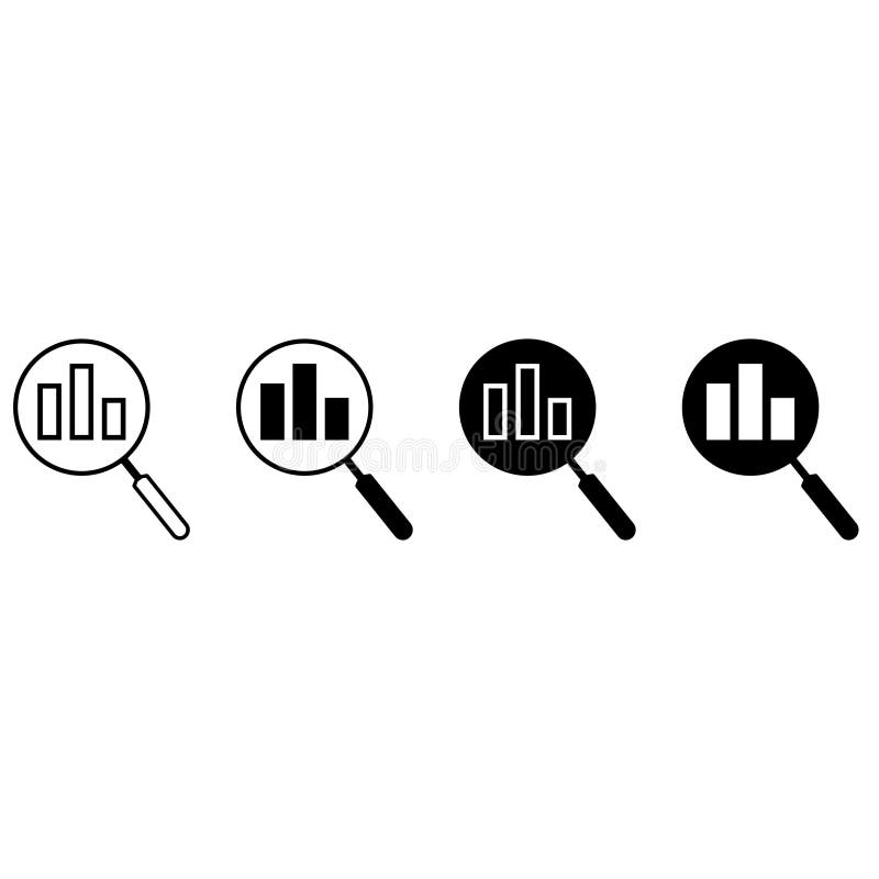 Data Analysis Vector Icons Set. Contains Such Icon As Analytic ...