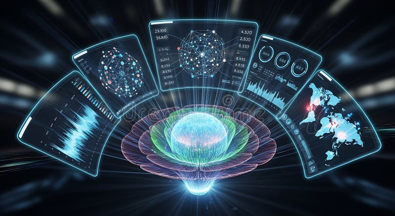 1,442 Global Digital Network Map Futuristic Interface Data Visualization Stock Photos - Free ...