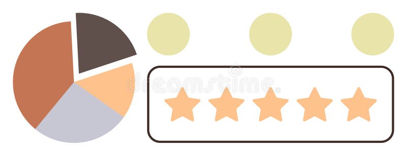 Data Analysis Visualization with Pie Chart and Five-Star Rating for ...