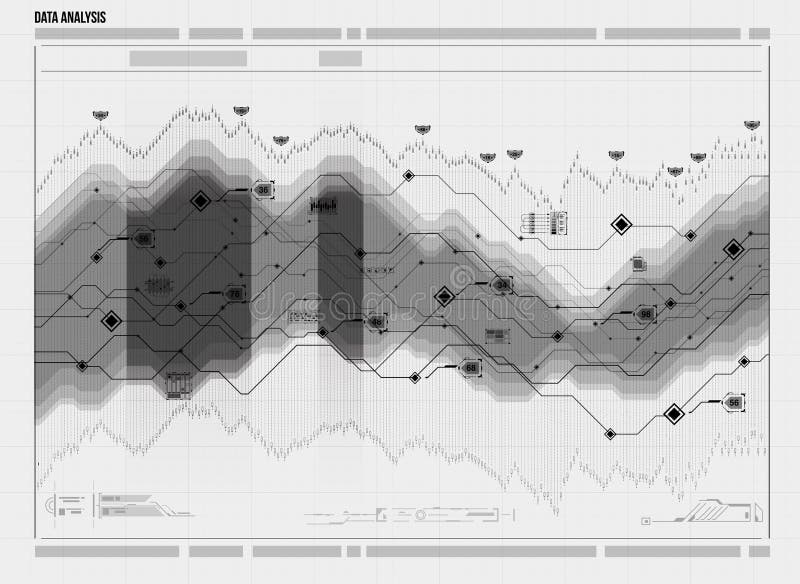 Data Analysis Visualization Visual Data Complexity Social Network Representation Stock Vector