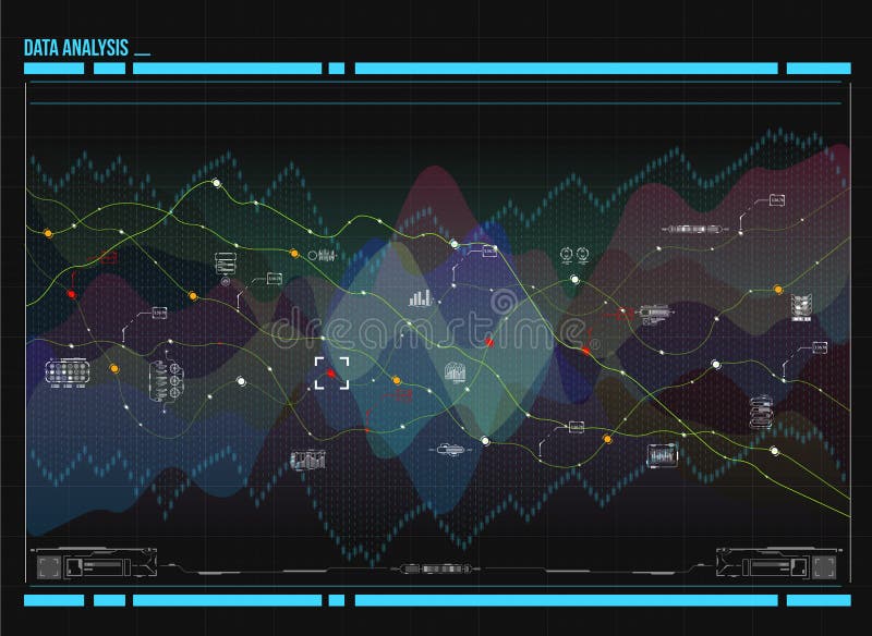 Data Analysis Visualization Visual Data Complexity Social Network Representation Stock Vector