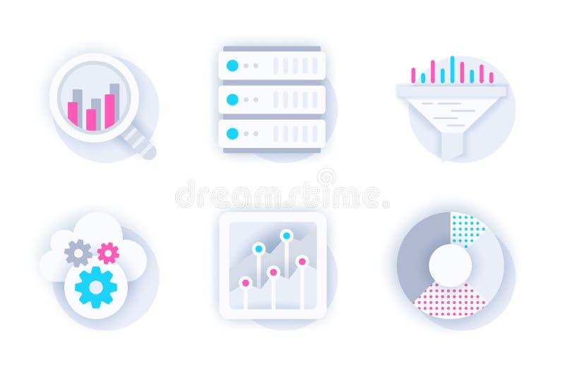 Data Analysis Concept with People Scene in Flat Line Design for Web ...