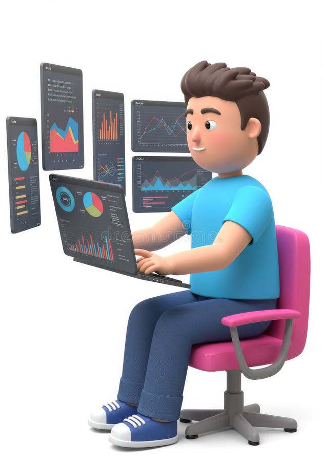 Data Analyst Cartoon Stock Illustrations – 2,631 Data Analyst Cartoon ...
