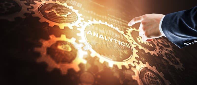 Data Analyst Concept. Working on Business Analytics Dashboard Stock ...