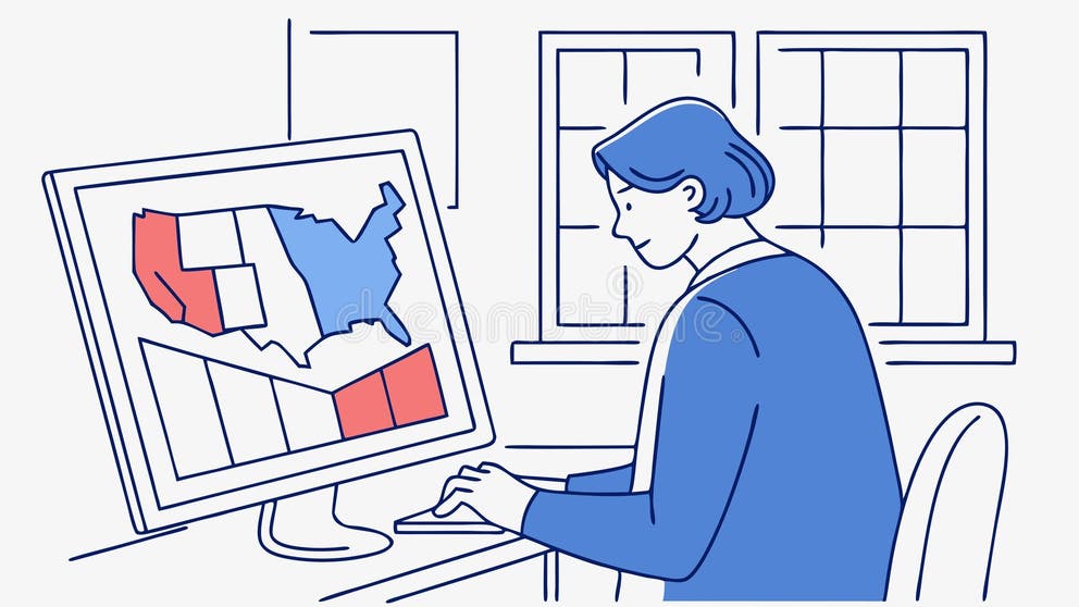 Data Analyst Interpreting Global Map, Symbolizing Strategic Insights ...
