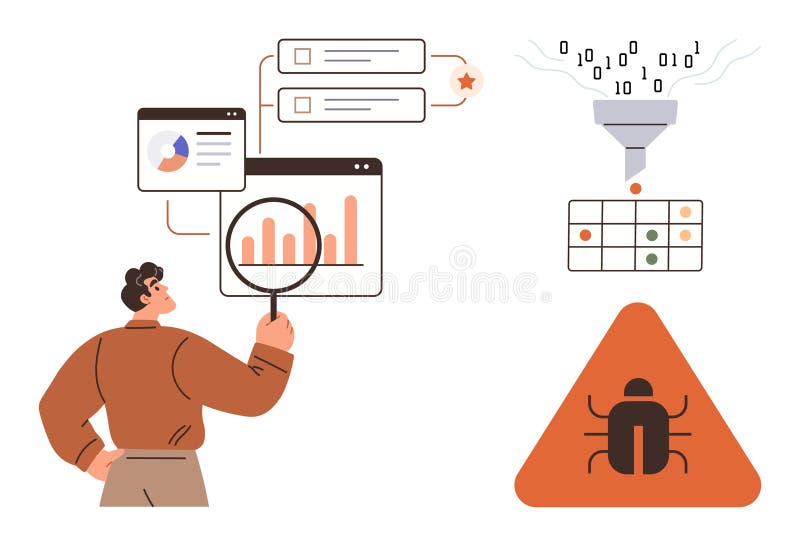 Data Analyst Investigating Bug Issues and Analyzing Charts and Reports ...