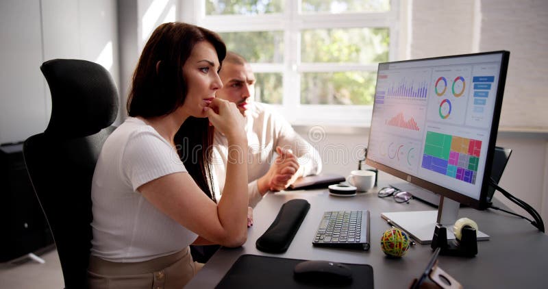 Data Analyst Mit Data Analytics KPI Stock Photo - Image of business ...