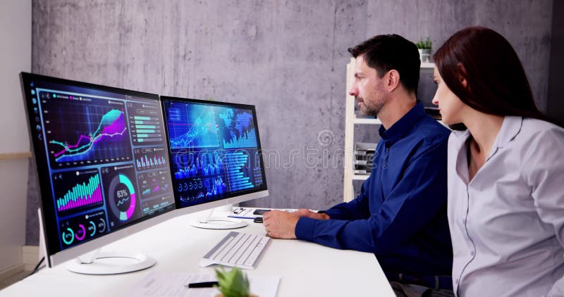 Data Analyst Mit Data Analytics KPI Stock Photo - Image of predict ...