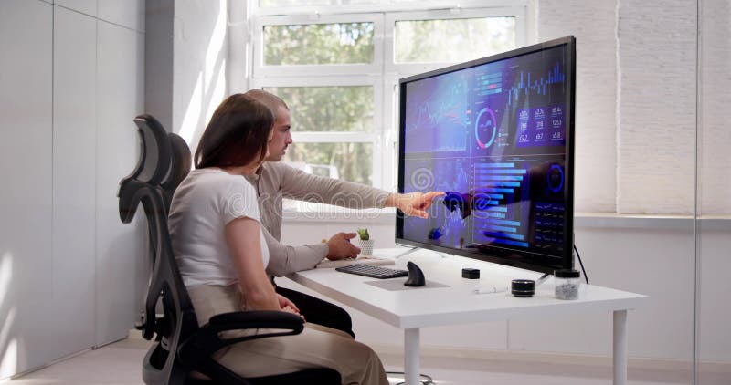 Data Analyst Mit Data Analytics KPI Stock Photo - Image of desk ...