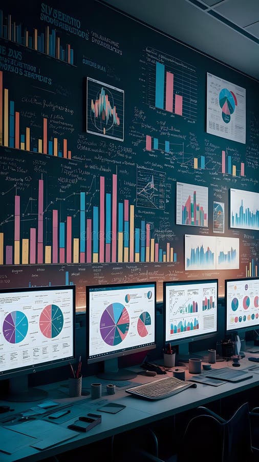 The Data Analyst stock illustration. Illustration of graphs - 332215702