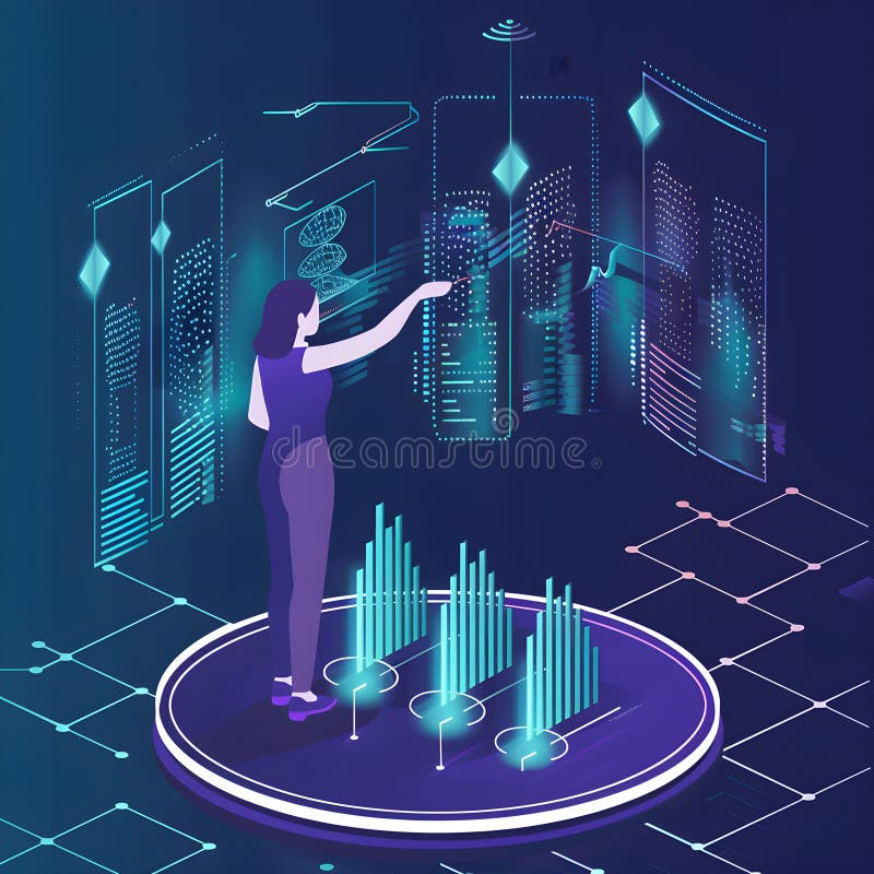 Data Analyst Managing Big Data Analytics Dashboard with Artificial ...