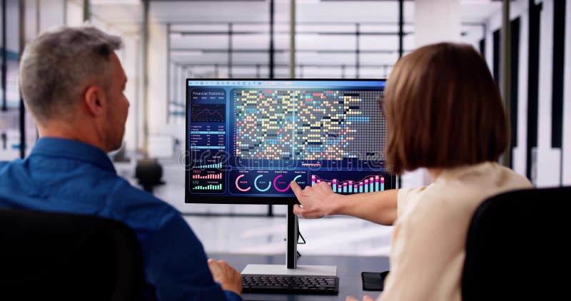 Data Analyst Using Data Analytics KPI Stock Photo - Image of analytics ...