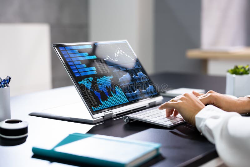 Data Analyst Using Data Analytics KPI Stock Image - Image of laptop ... Data Analyst Using Data Analytics KPI Stock Image - Image of laptop ...