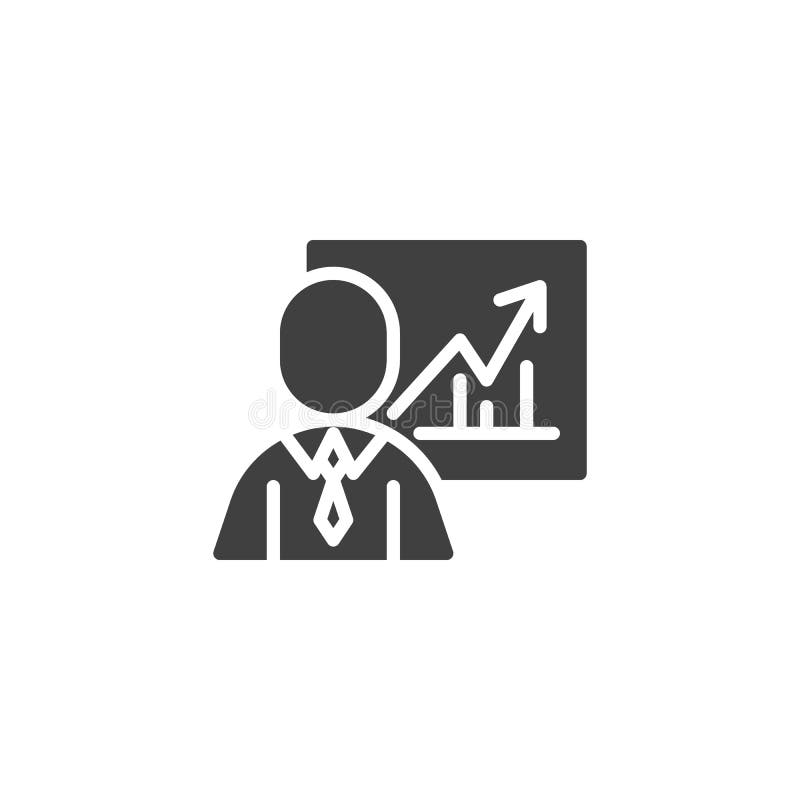 Data analyst vector icon stock illustration. Illustration of logo ...