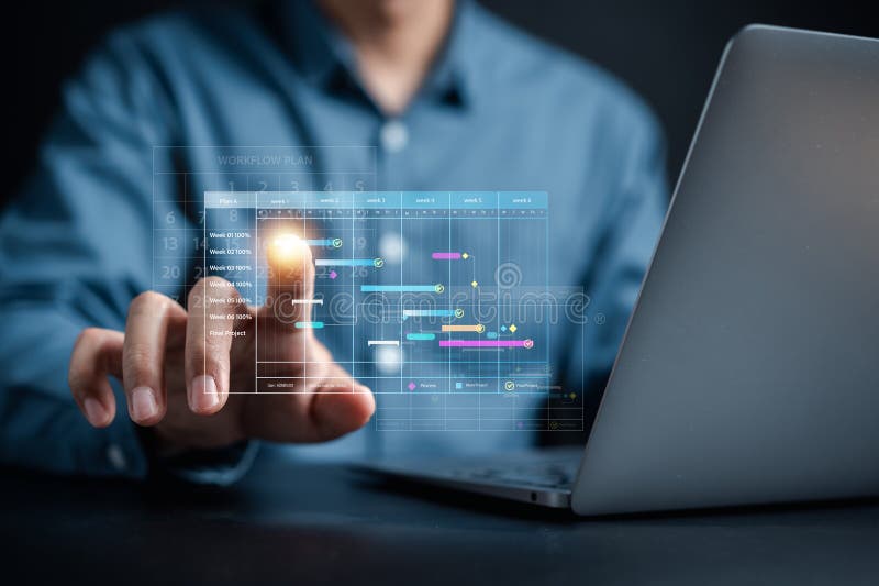 Data Analyst Working in Business Analytics and Planning Workflow ...