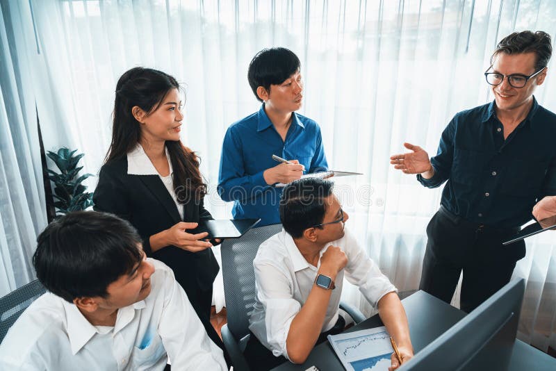 Data Analysts Team of Office Worker Collaborate on Bi Dashboard ...