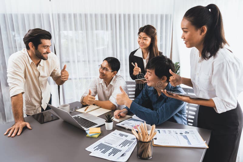 Data Analysts Team of Office Worker Collaborate on Bi Dashboard ...