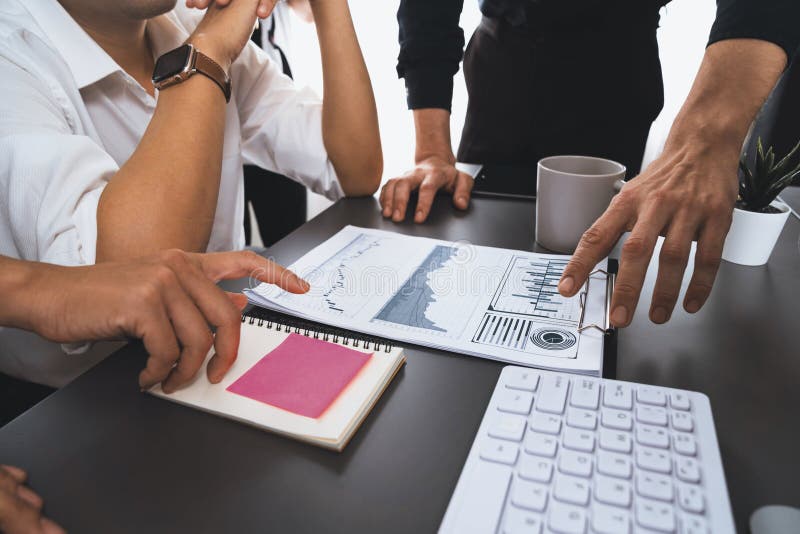 Data Analysts Team of Office Worker Collaborate on Bi Dashboard ...