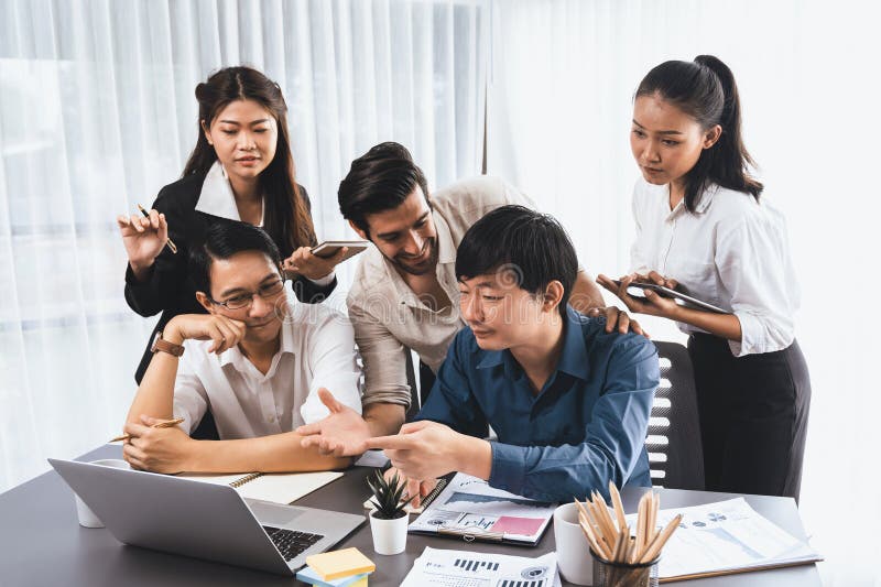 Data Analysts Team of Office Worker Collaborate on Bi Dashboard ...