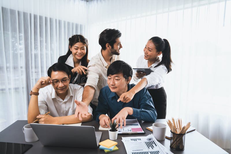 Data Analysts Team of Office Worker Collaborate on Bi Dashboard ...