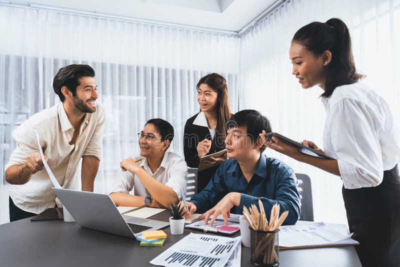 Data Analysts Team of Office Worker Collaborate on Bi Dashboard ...