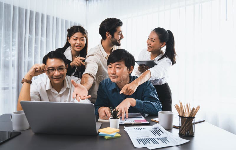 Data Analysts Team of Office Worker Collaborate on Bi Dashboard ...